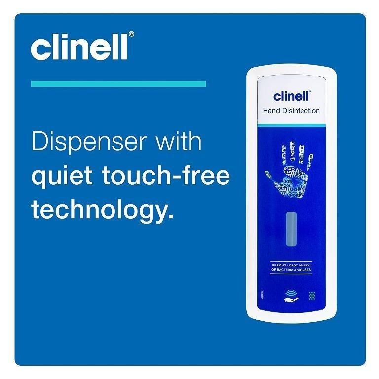 Clinell Touch Free Hand Sanitiser Standing Dispenser Kit - Automatic ...