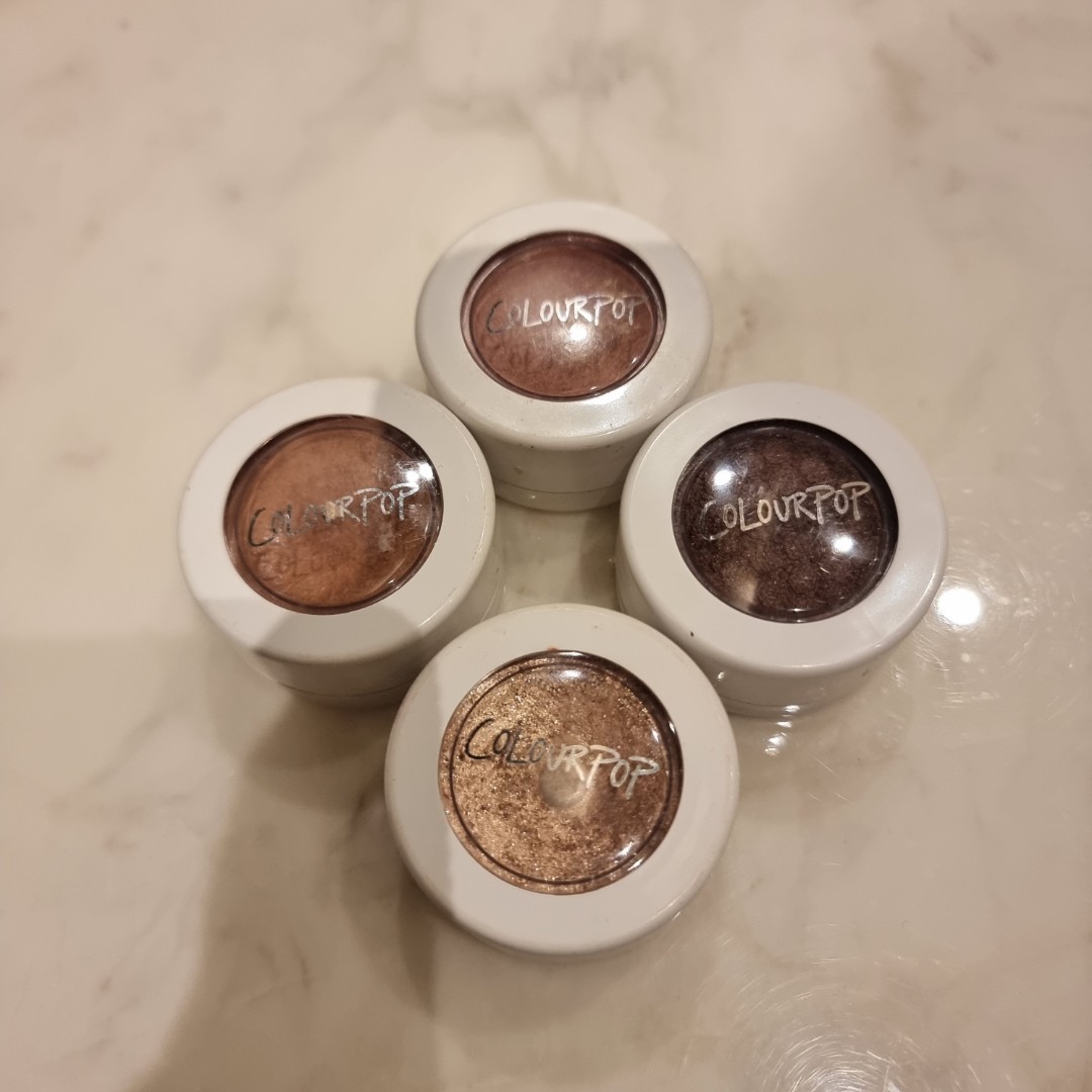 4 Colorpop Eyeshadows, Beauty & Personal Care, Face, Makeup on Carousell