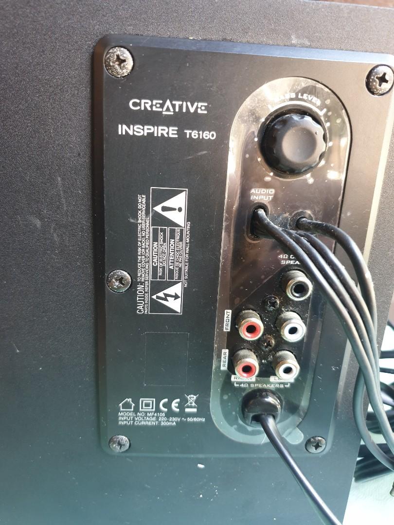 CREATIVE INSPIRE T6160 SUBWOOFER. SAKTO SA MAARTE SA MUSIC., Audio ...