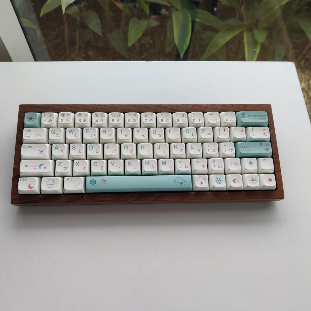 Custom 60% keyboard KBDfans Tofu60 Walnut, Computers & Tech, Parts ...