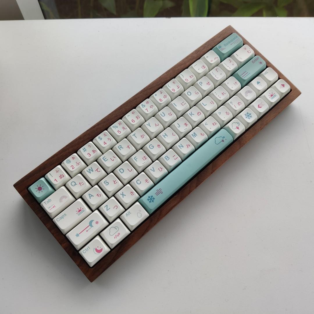 Custom 60% keyboard KBDfans Tofu60 Walnut, Computers & Tech, Parts ...