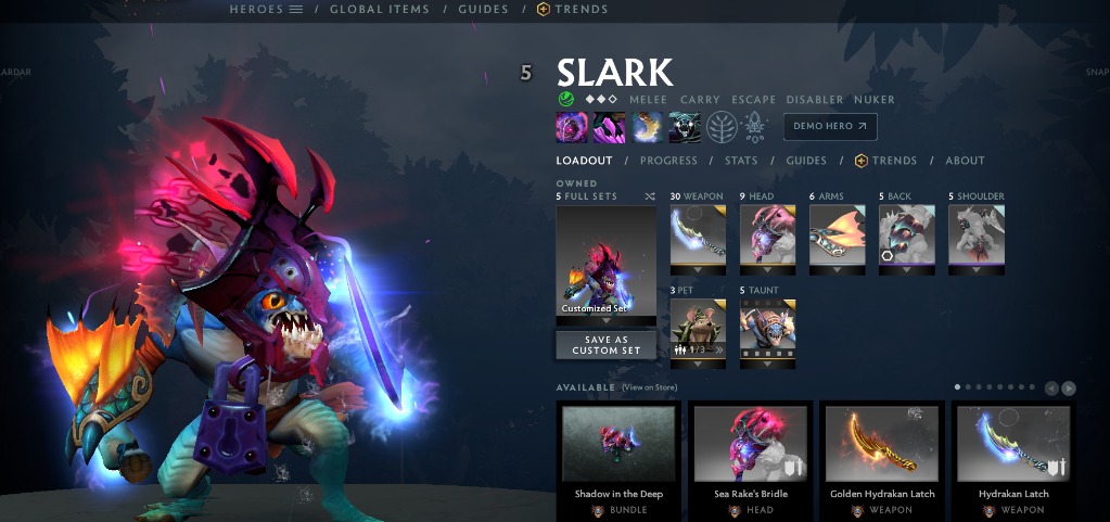 Dota 2 Slark Set, Video Gaming, Gaming Accessories, In-Game Products on ...