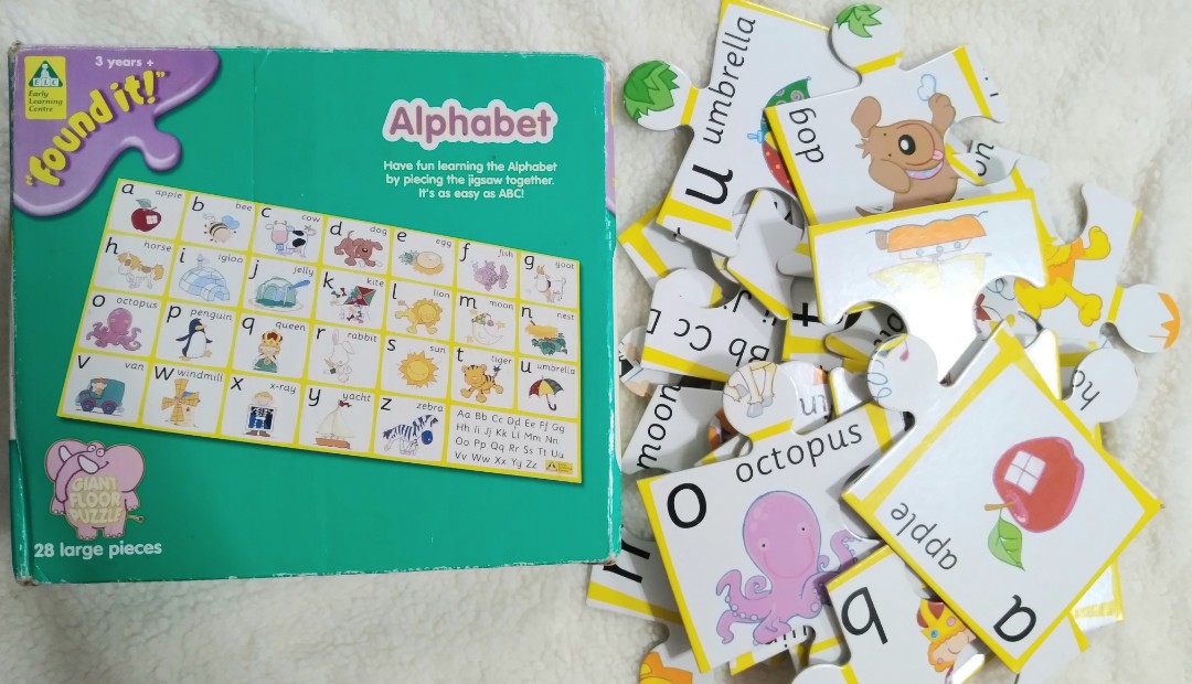 ELC Giant ABC floor puzzles, Babies & Kids, Infant Playtime on Carousell