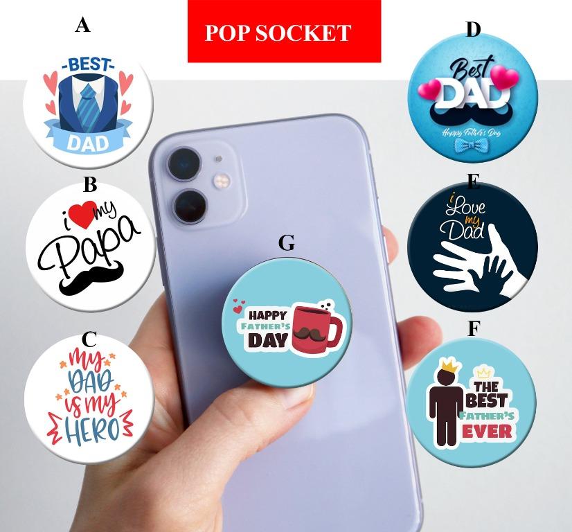 Father's Day Pop Socket, phone holder, Grandpa, Husband, Hubby, Mobile ...
