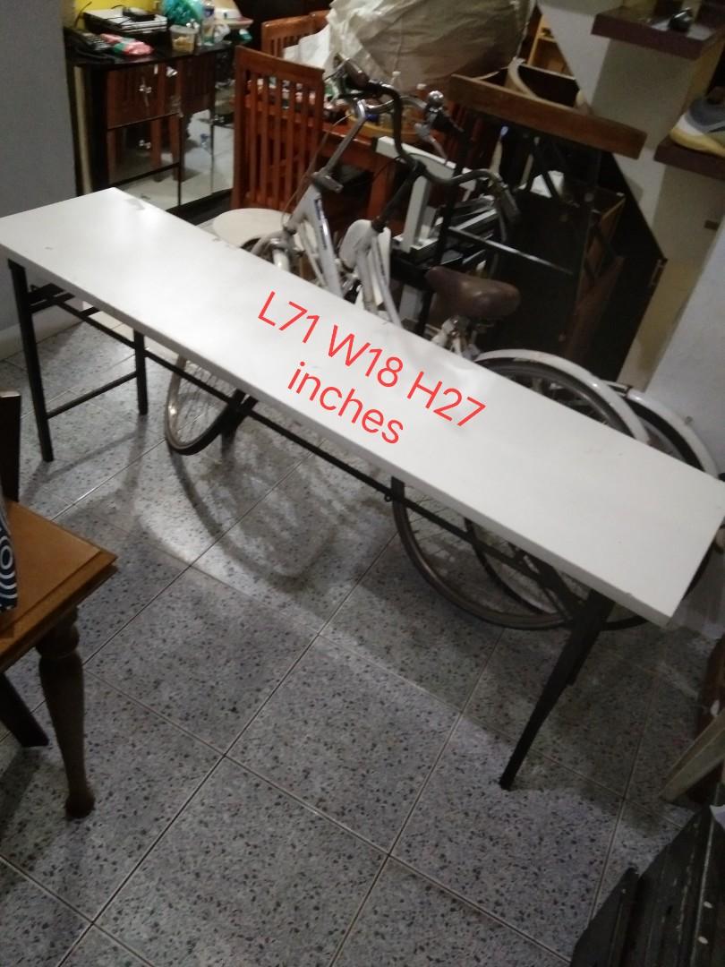 Folding Long Table, Furniture & Home Living, Furniture, Tables & Sets ...