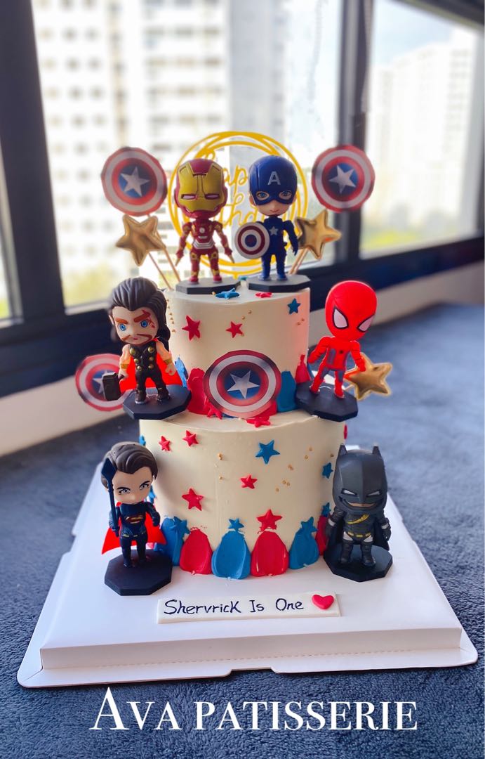 avengers cake design 2 layer