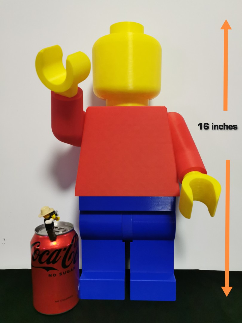 Giant Lego Man 3D printing, 興趣及遊戲, 玩具 & 遊戲類 - Carousell