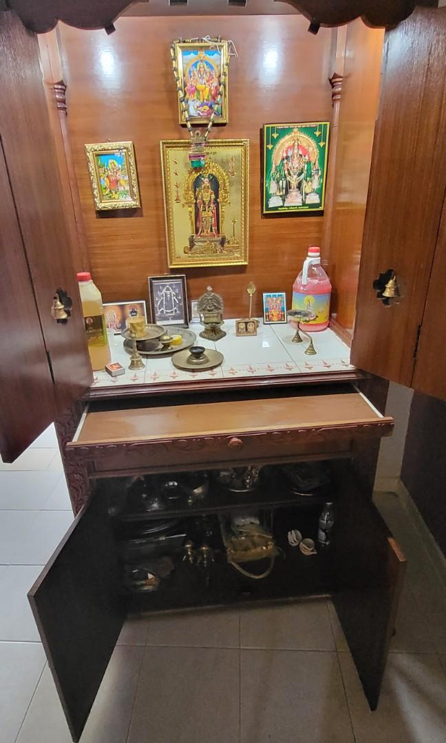 Hindu Prayer Altar, Furniture & Home Living, Furniture, Shelves ...