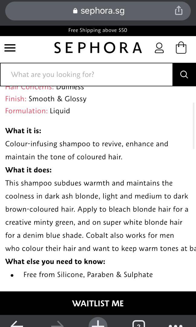 Infuse my Colour Cobalt Blue Shampoo and Treatment Conditioner, Beauty ...