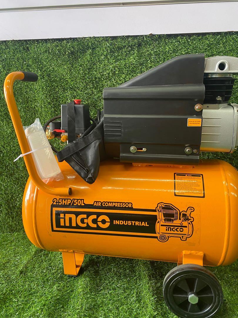 INGCO AIR COMPRESSOR 2.5HP/ 50L, Commercial & Industrial, Construction ...