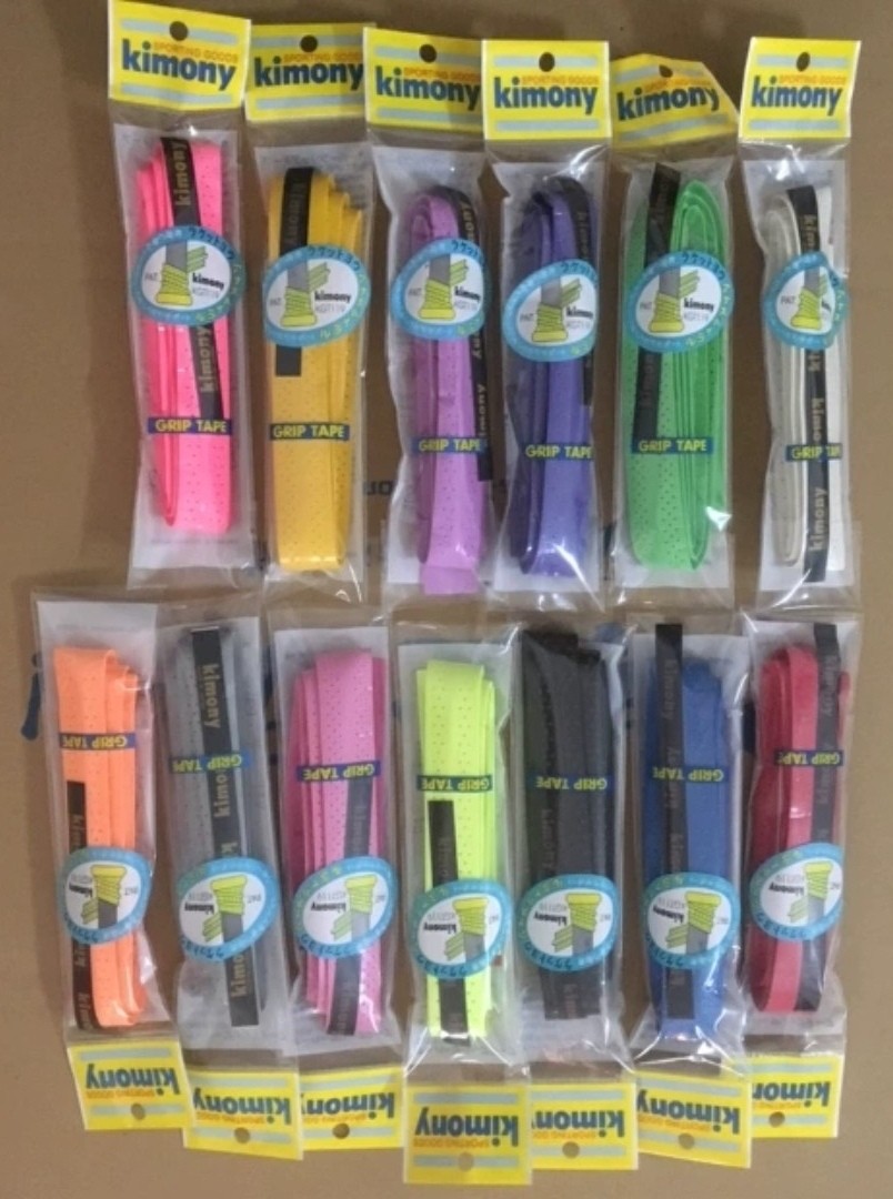 Kimony KGT 119 日本金萬利龍骨手膠 羽毛球拍 網球拍 Grip $105/9條, 運動產品, 運動與體育, 運動與體育 - 球拍 ...