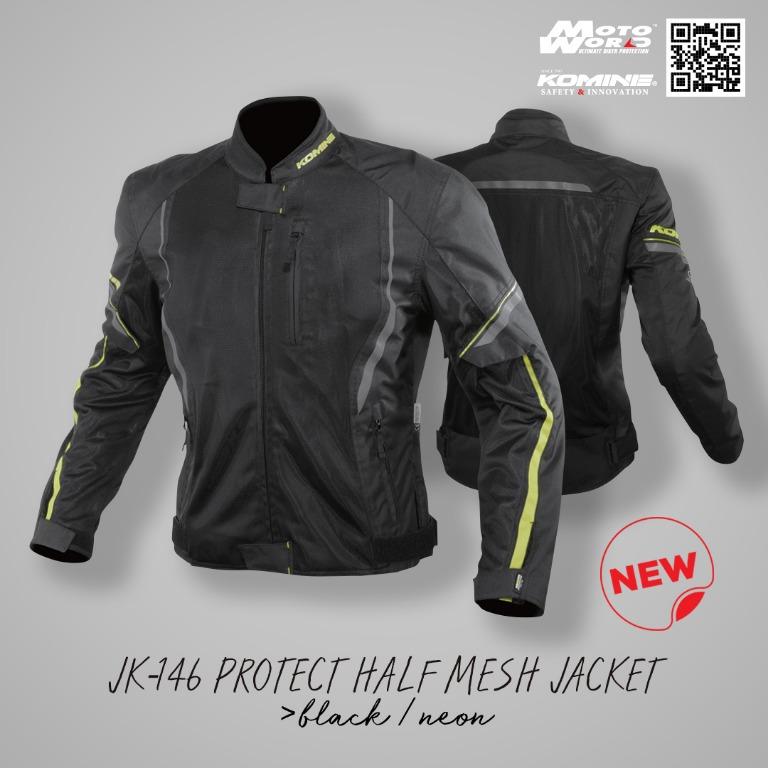Komine JK-146 Protect Half Mesh Motorcycle Riding Jacket, Motorcycles, Motorcycle Apparel on ...