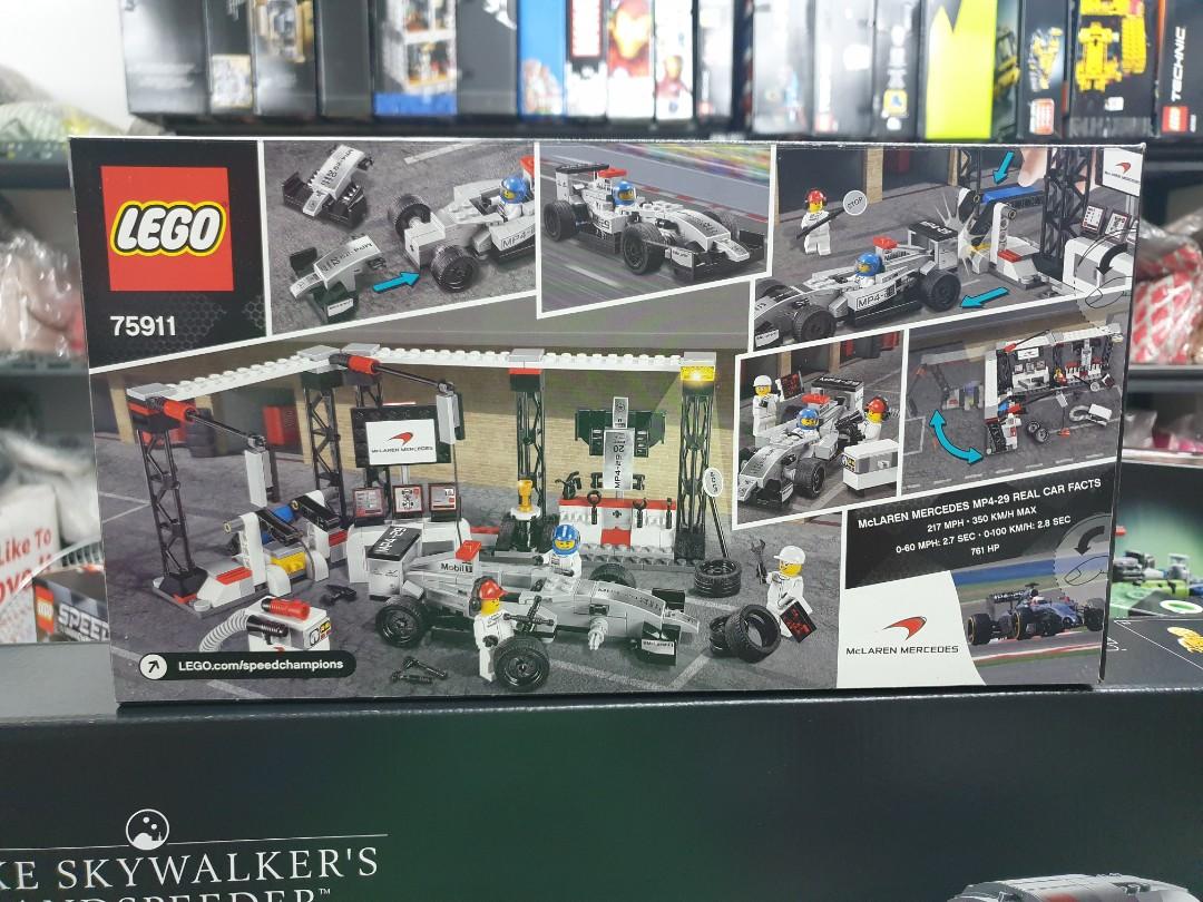 Lego Speed Champions Mclaren Mercedes Pit Stop 75911, Hobbies & Toys ...