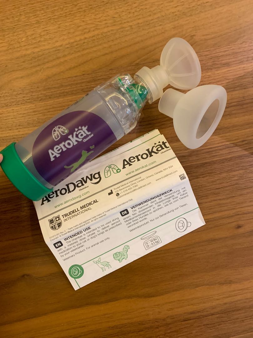 Like New AeroKat Cat Inhaler, Pet Supplies, Health & Grooming on Carousell