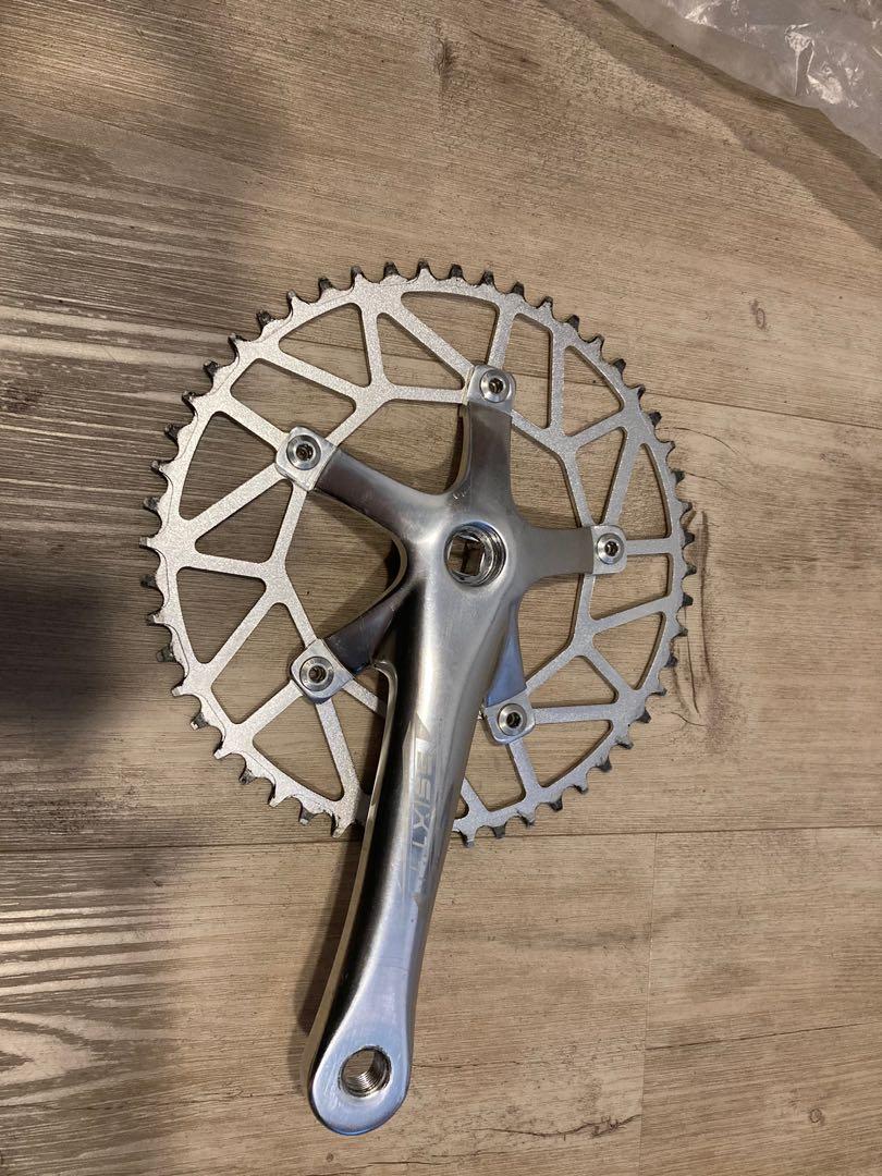 Litepro chainring 52 T + 3sixty chrome stock crank, Sports Equipment ...