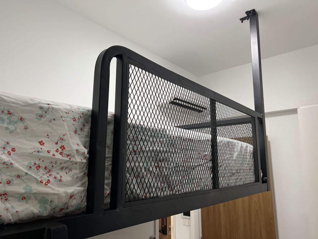 Steel Legless Ceiling Mounted Loft Bed System, Furniture & Home Living ...