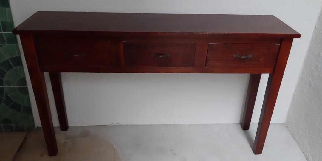 Long table with drawers furniture, Furniture & Home Living, Furniture ...