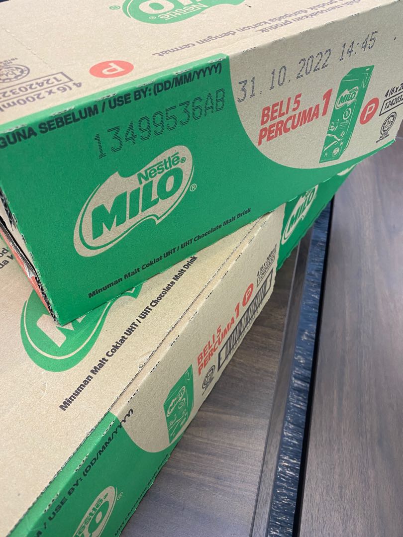 Milo Ready to drink 200 ML x 6, Food & Drinks, Packaged & Instant Food ...