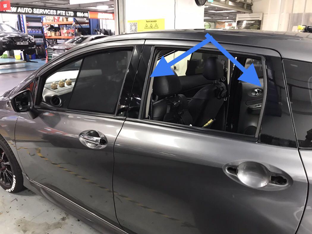 Nissan Note Door pillar sticker wrap/ Door pillar sticker wrap, Car ...