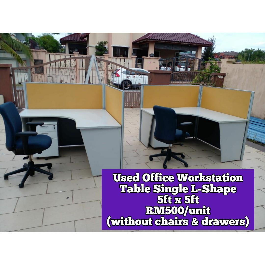 Office Table Workstation Used Furniture.., Furniture & Home Living ...