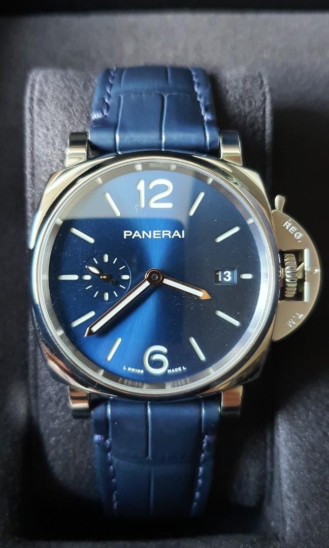 Panerai 42mm blue dial, Luxury, Watches on Carousell