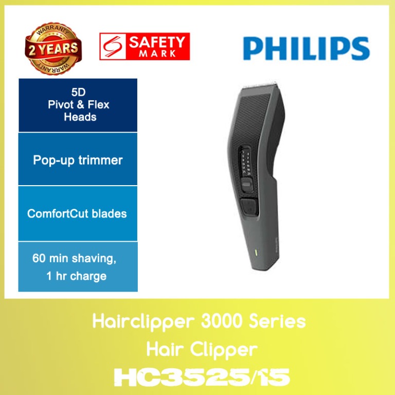 Philips HC3525/15 Hairclipper Series 3000 Hair Clipper WITH 2 YEARS ...