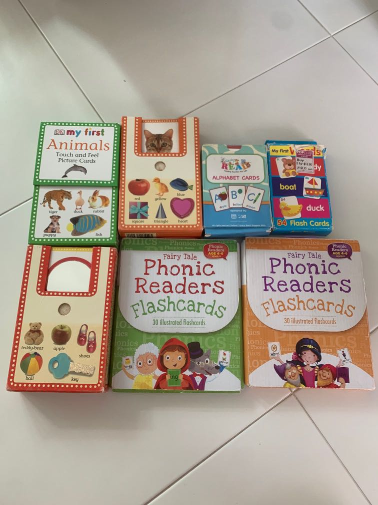 phonics flash cards, Hobbies & Toys, Books & Magazines, Children's ...
