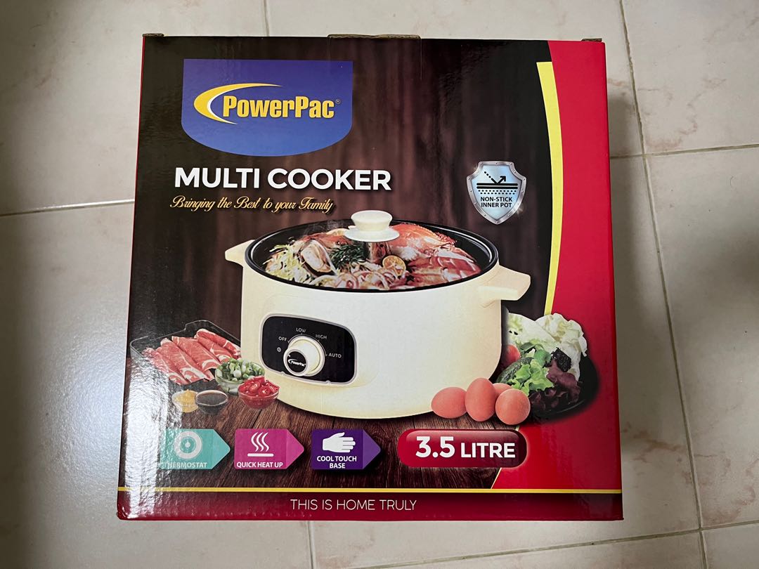 PowerPac Multi Cooker 3.5L (NEW), TV & Home Appliances, Kitchen ...