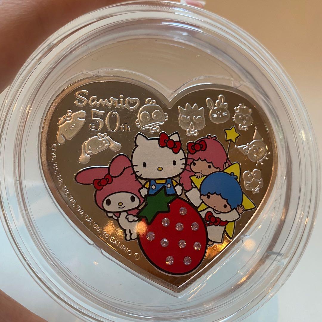 Sanrio 50th Anniversary 100g (3.5 oz) silver coin, Hobbies & Toys ...