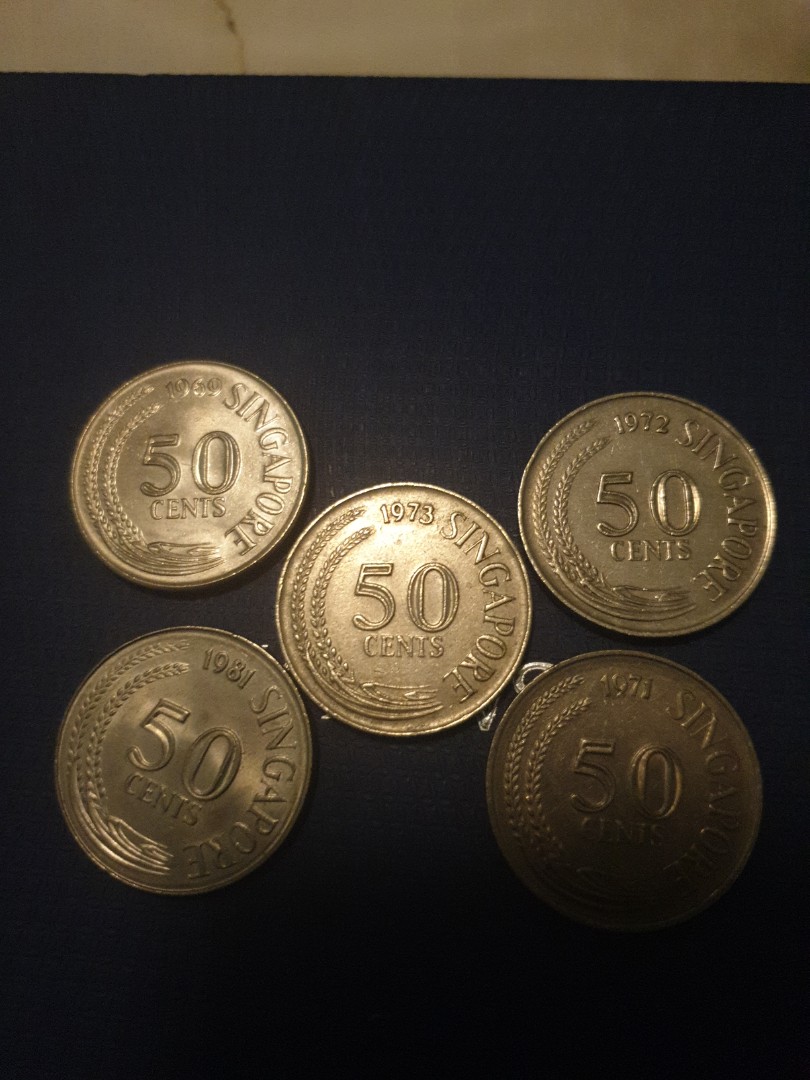 SG 50 cent coin, Hobbies & Toys, Memorabilia & Collectibles, Currency ...