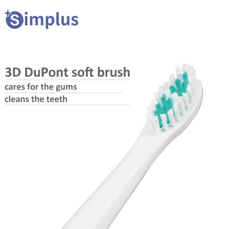Simplus Electric Toothbrush with Facial Cleansing Silicone Brush ...