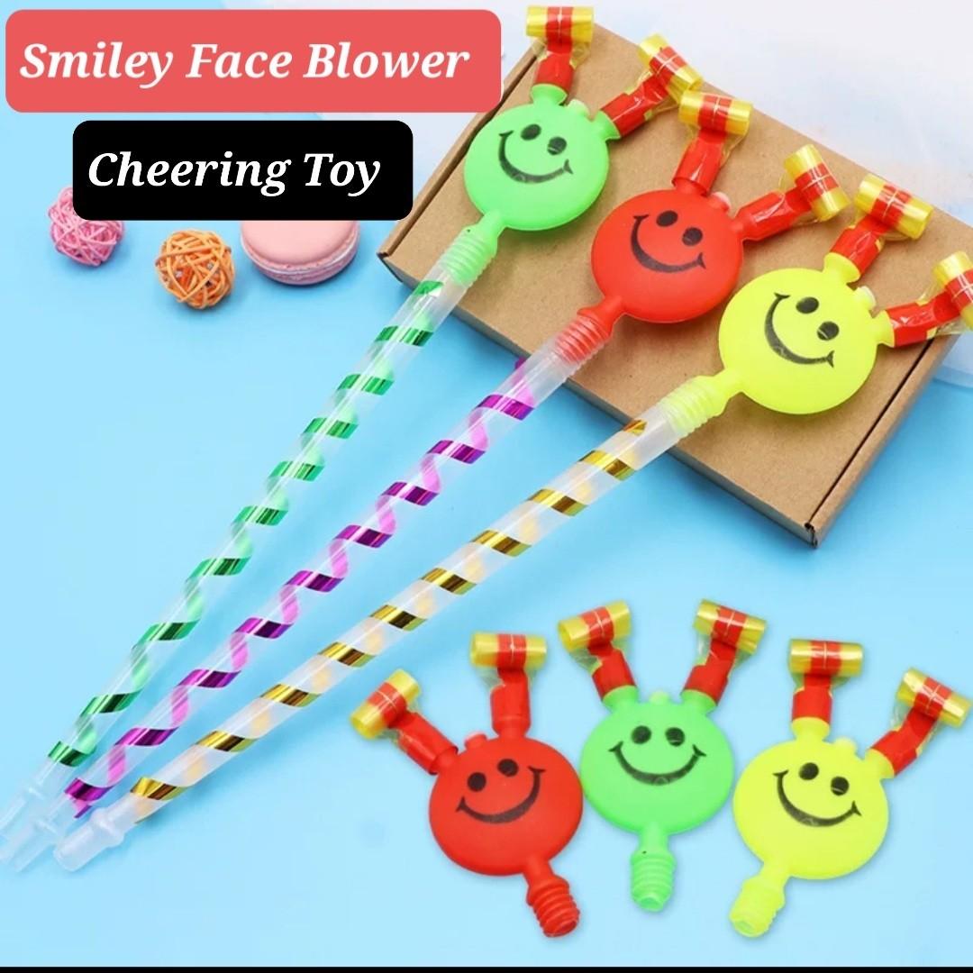 Smiley Face Blower Party Cheering Toy Kids Goodie Bag Children Day ...