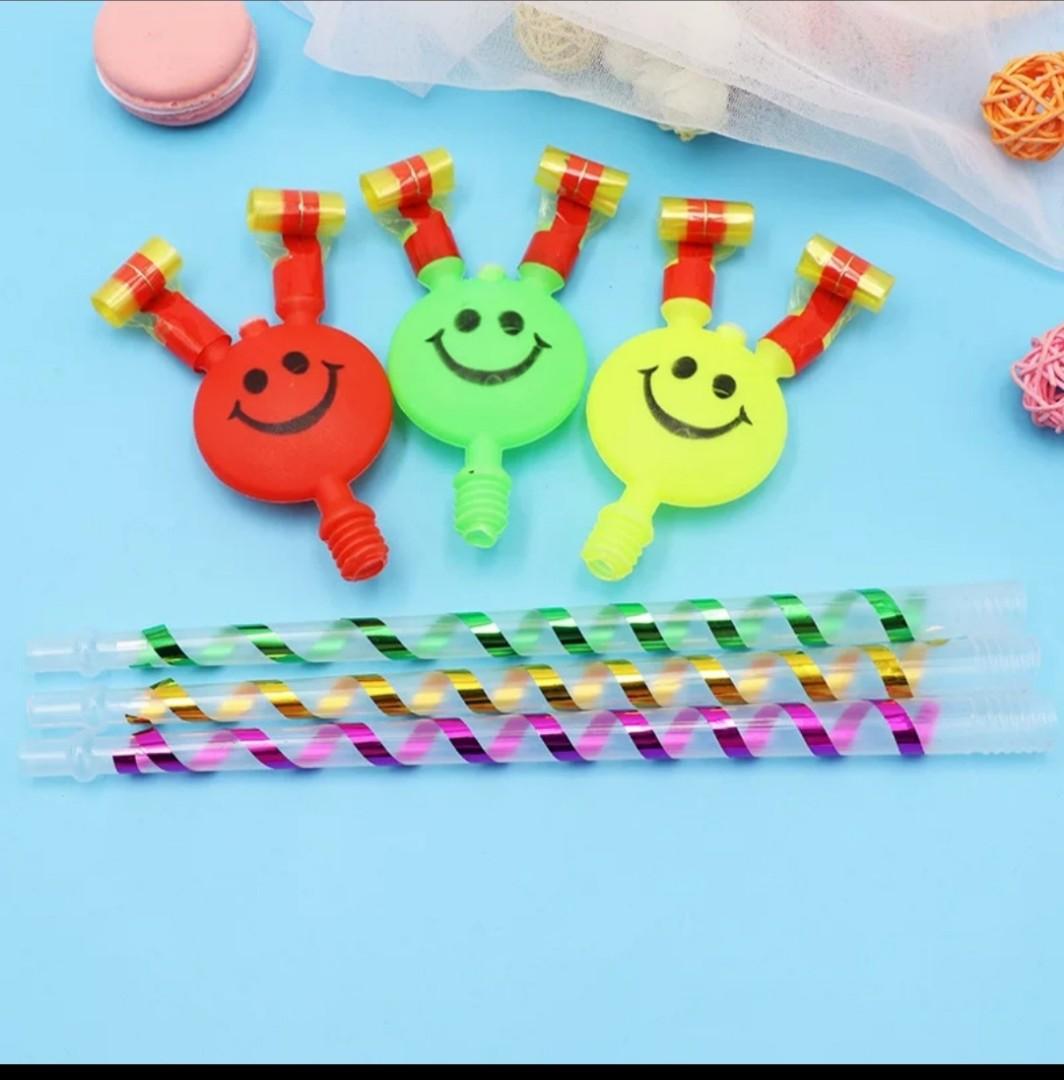 Smiley Face Blower Party Cheering Toy Kids Goodie Bag Children Day ...