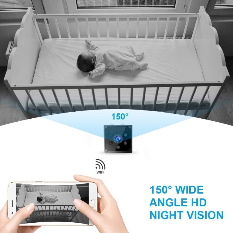 Spy Camera, AOBO 4K HD Mini WiFi Wireless Hidden Camera Smallest Security Cameras with App Micro ...