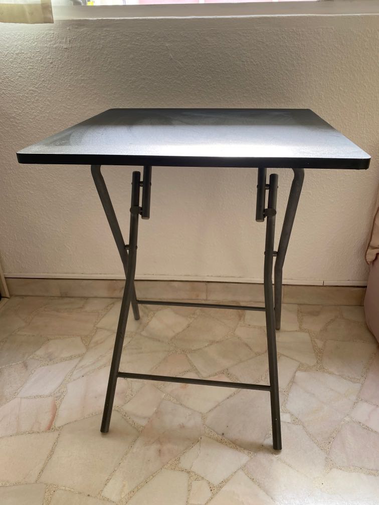 Square Foldable Table 60cm, Furniture & Home Living, Furniture, Tables ...