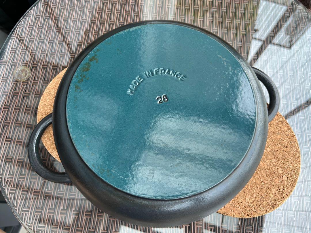 Staub cast iron pot with glass lid, Furniture & Home Living ...