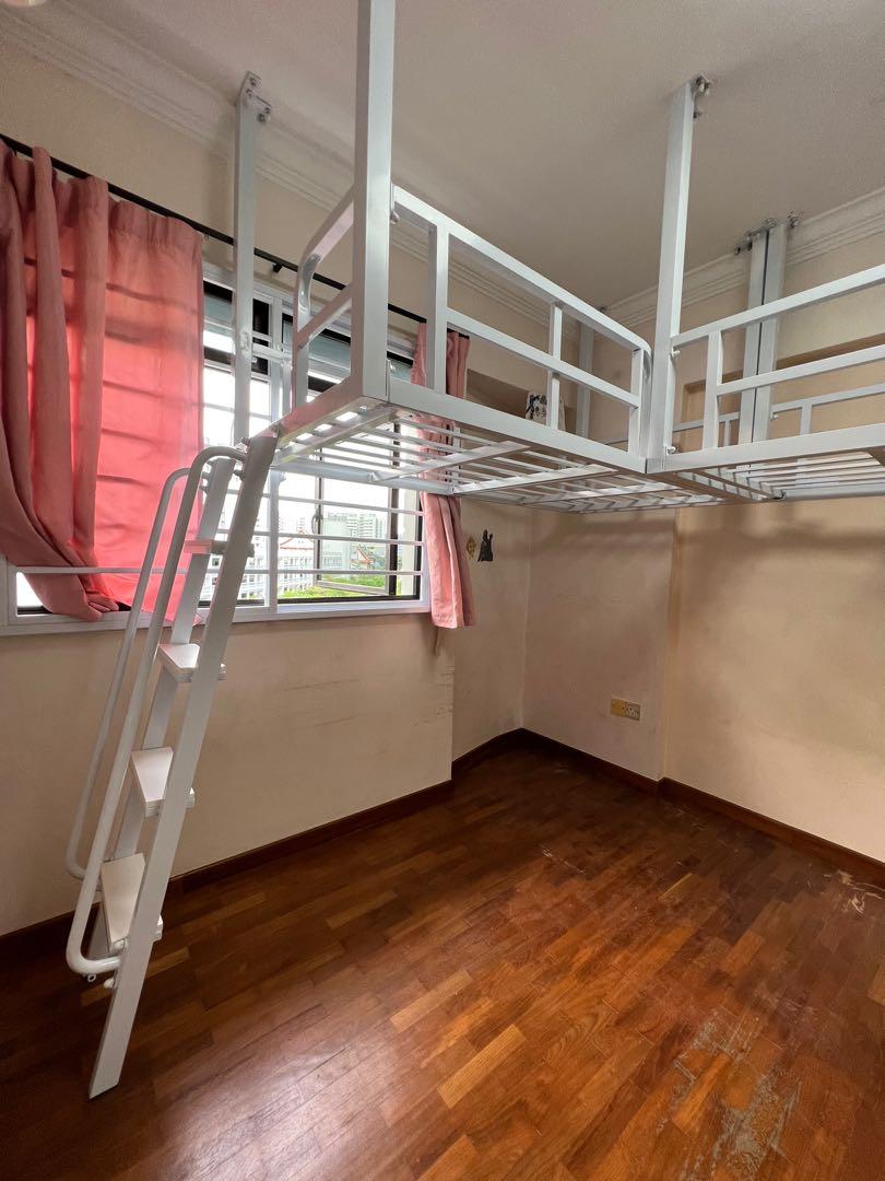 Steel Legless Ceiling Mounted Loft Bed System, Furniture & Home Living ...