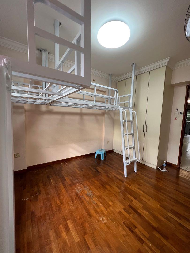 Steel Legless Ceiling Mounted Loft Bed System, Furniture & Home Living ...