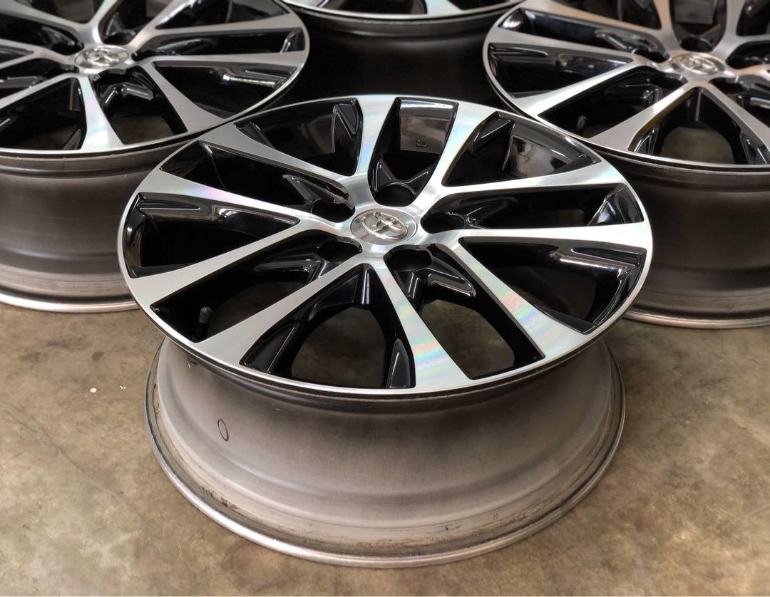 TOYOTA ORIGINAL 18 rim alphard vellfire estima innova camry harrier ...