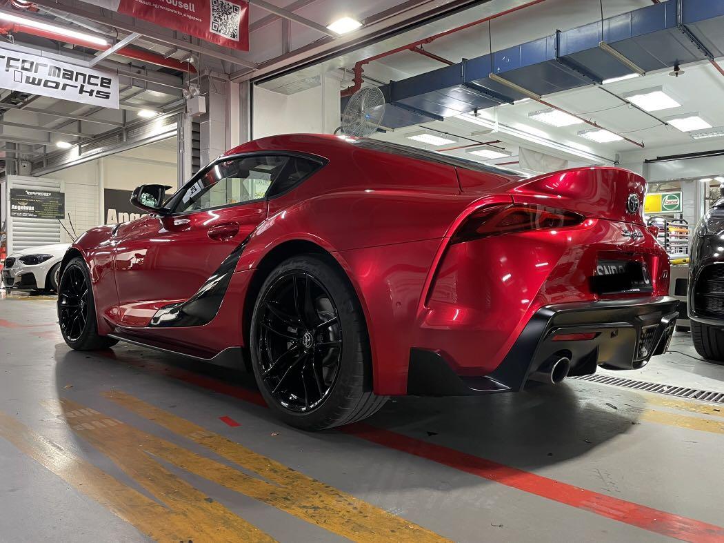 Toyota Supra Full Body Soul Moving Red sticker wrap,full wrap, Car ...
