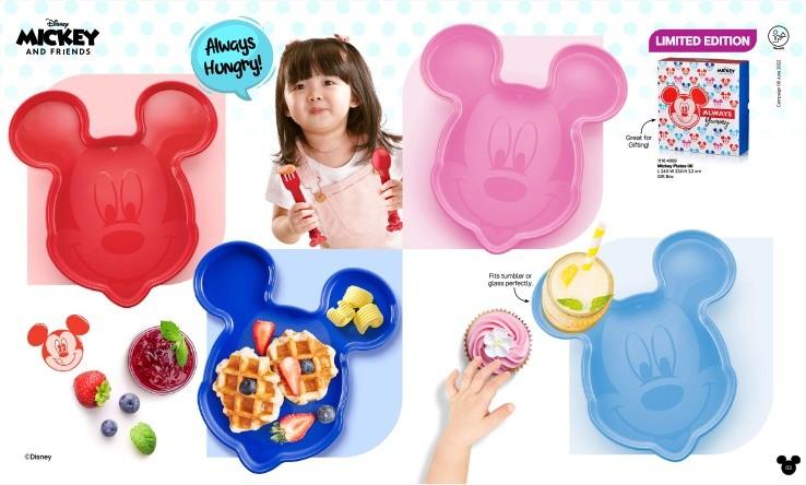 Tupperware Mickey plates (4), Furniture & Home Living, Kitchenware ...