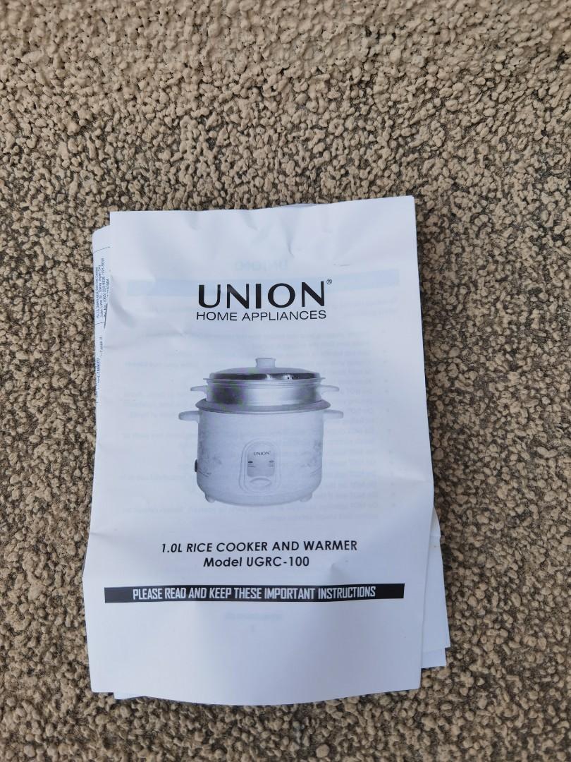 Union Rice cooker, TV & Home Appliances, Kitchen Appliances, Cookers on ...