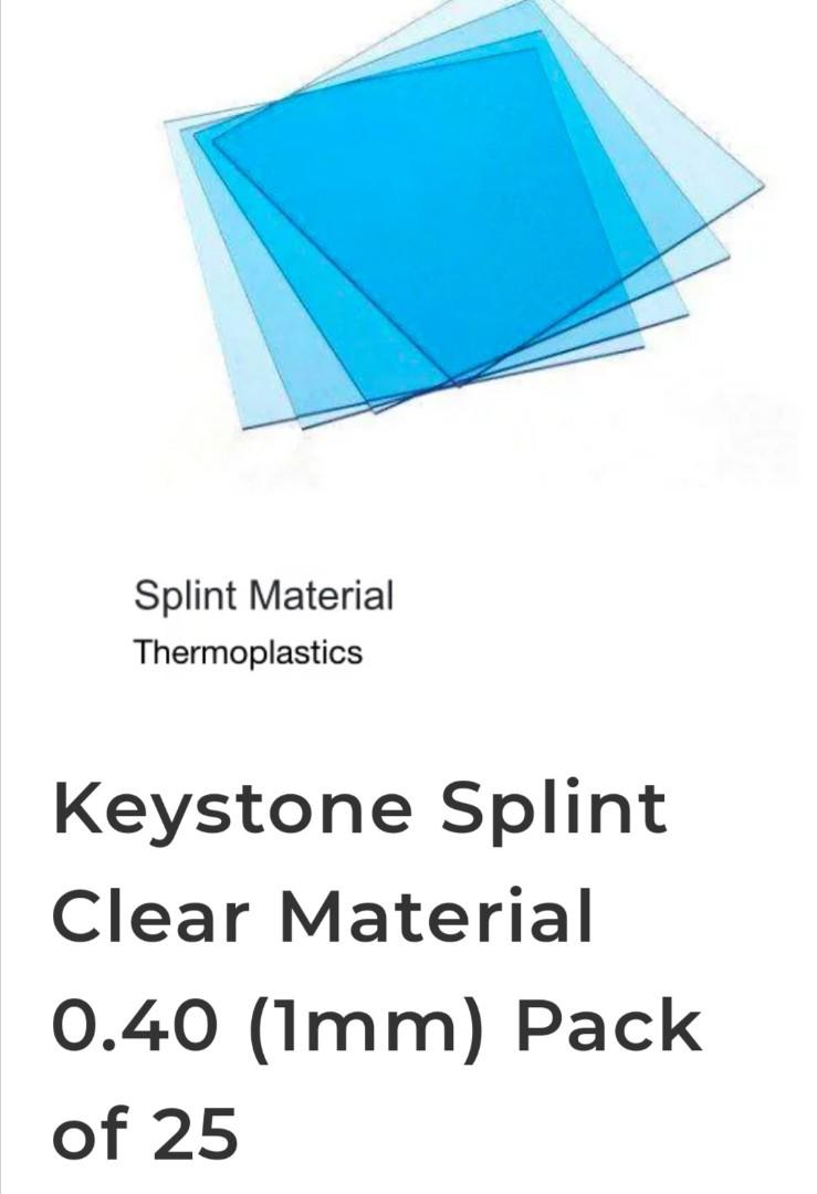 美國 USA Keystone Pro-Form Splint Material Thermoplastic牙膠片, 健康及營養食用品, 醫療 ...