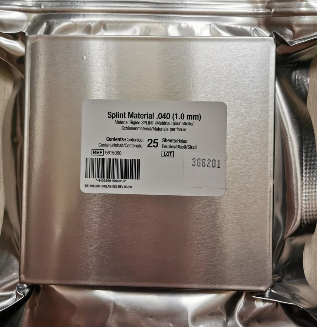 美國 USA Keystone Pro-Form Splint Material Thermoplastic牙膠片, 健康及營養食用品, 醫療 ...