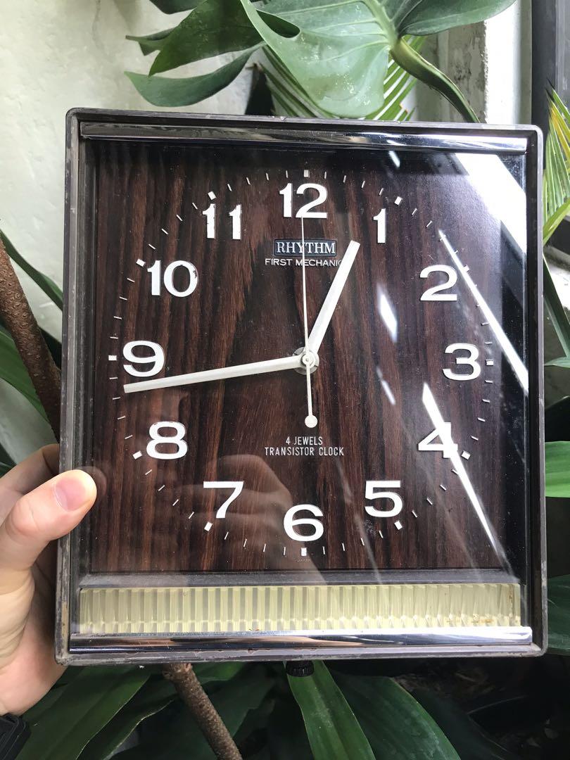 Vintage 60’s Rhythm Transistor Wall Clock Bakelite / 掛牆鐘, 傢俬＆家居, 家居裝飾 ...