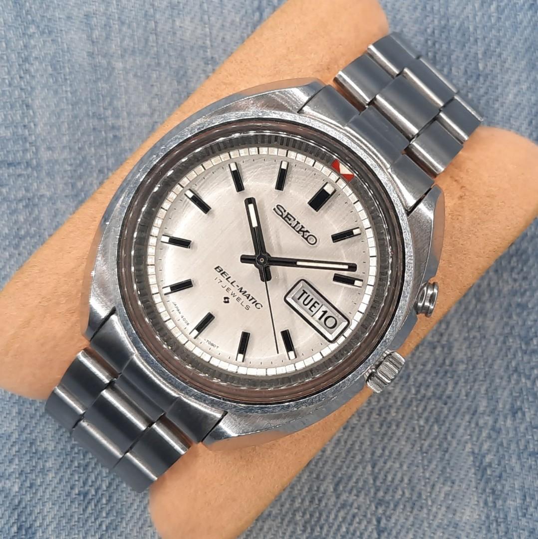 Vintage Seiko 4006-7001 "Bell-Matic" 17 Jewels Automatic Wristwatch ...