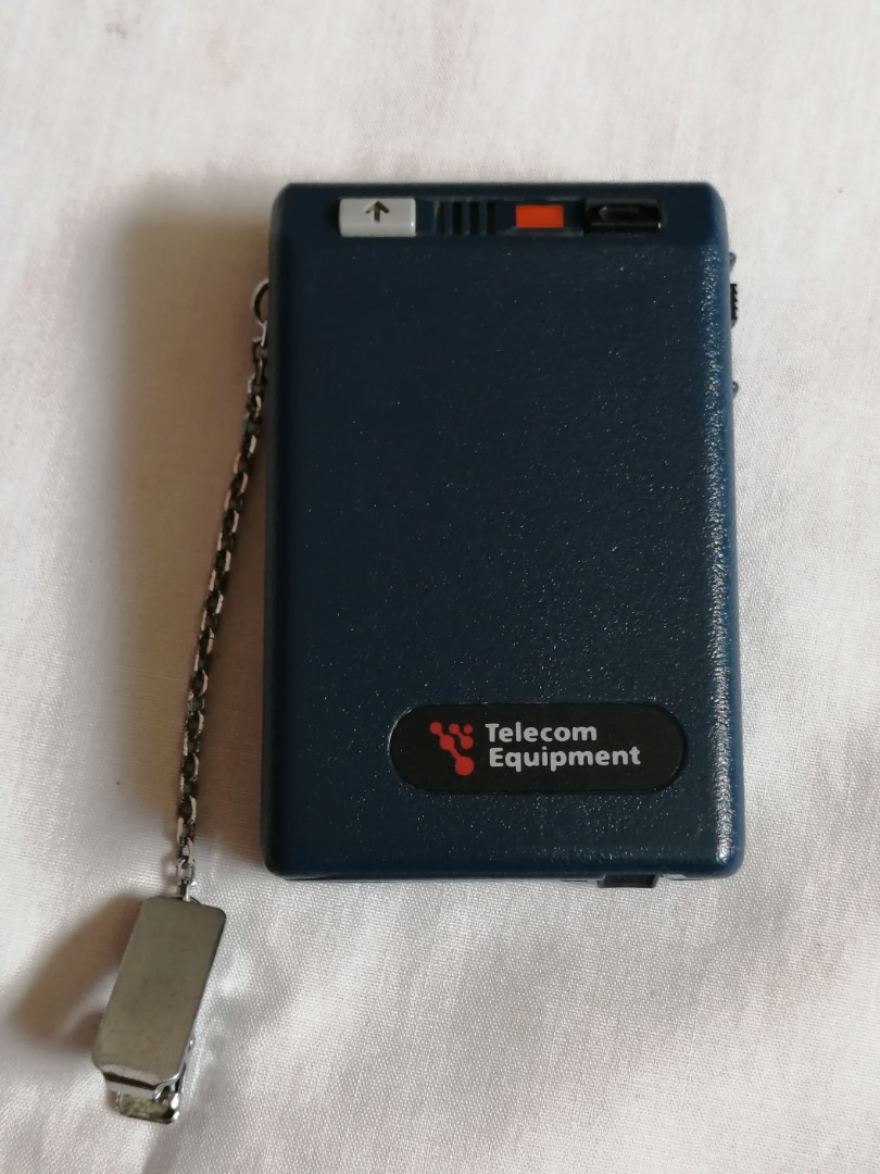 Vintage Singapore TAS Telecom Equipment Motorola Pager Blue Colour ...