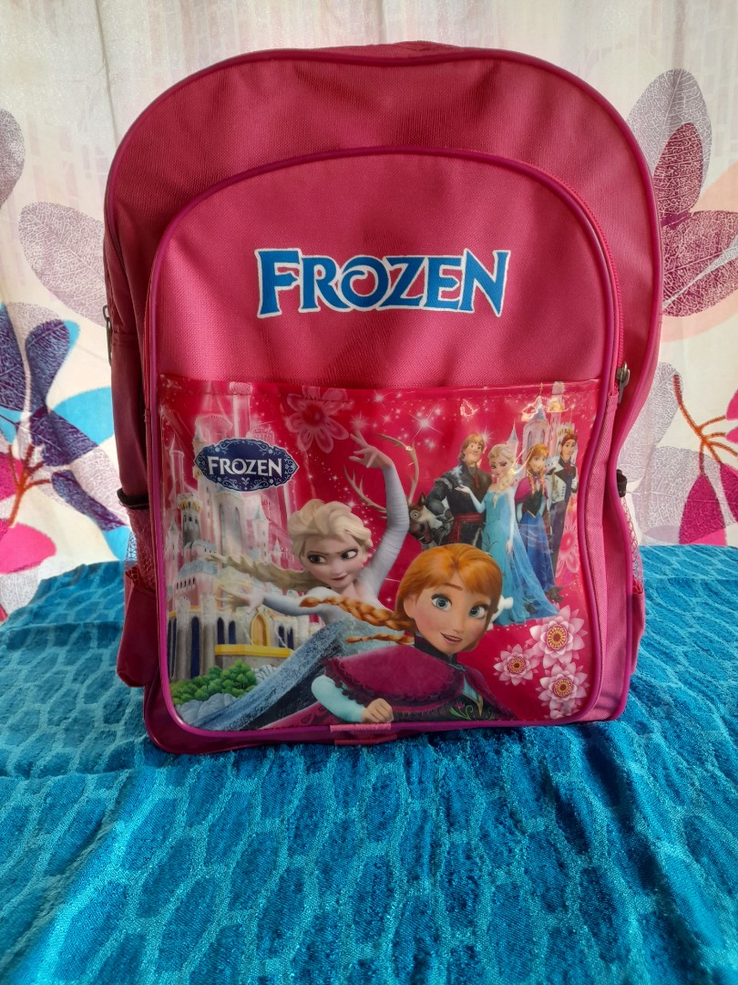 0Disney Frozen backpack Pink Elsa and Anna rucksack school bag Girls ...