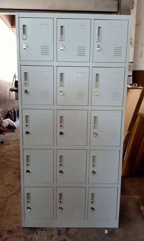 15 DOOR LOCKER METAL CABINET, Furniture & Home Living, Office Furniture ...