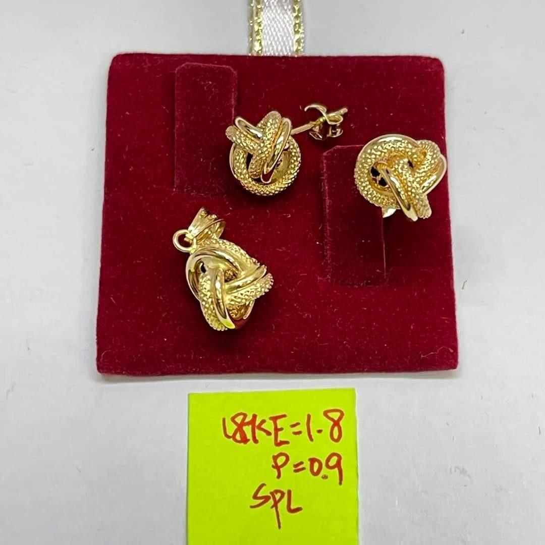 18K Saudi Gold Knot Set, Women's Fashion, Jewelry & Organizers ...